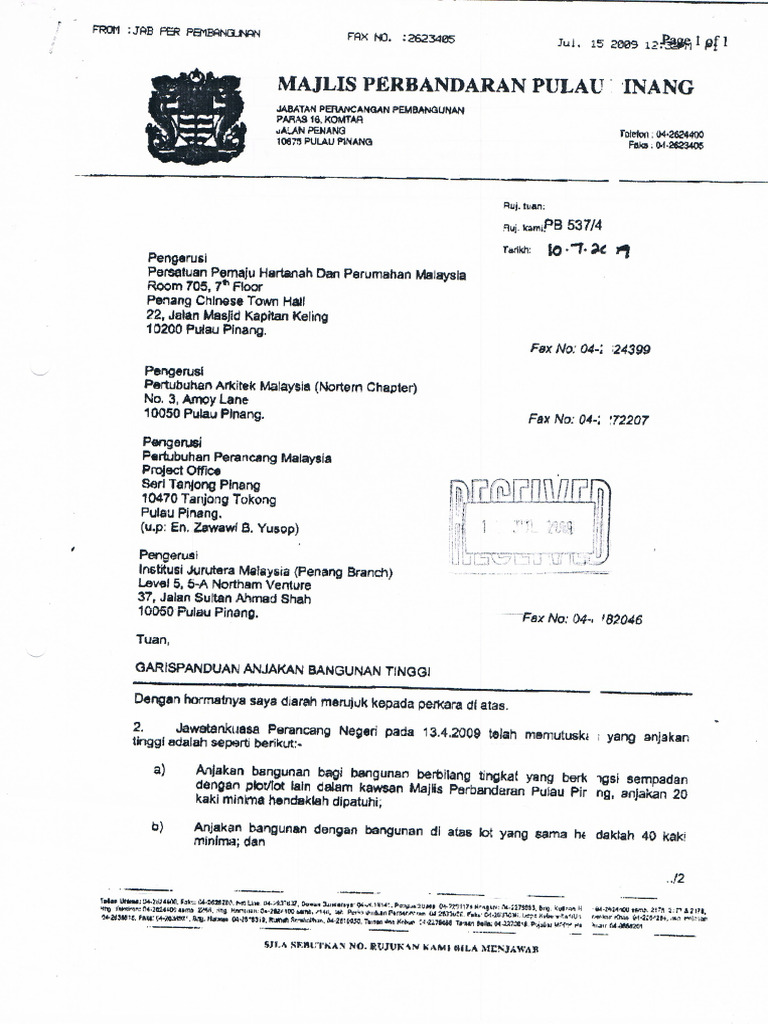 '10 MPPP Garispanduan Anjakan Bangunan Tinggi | PDF