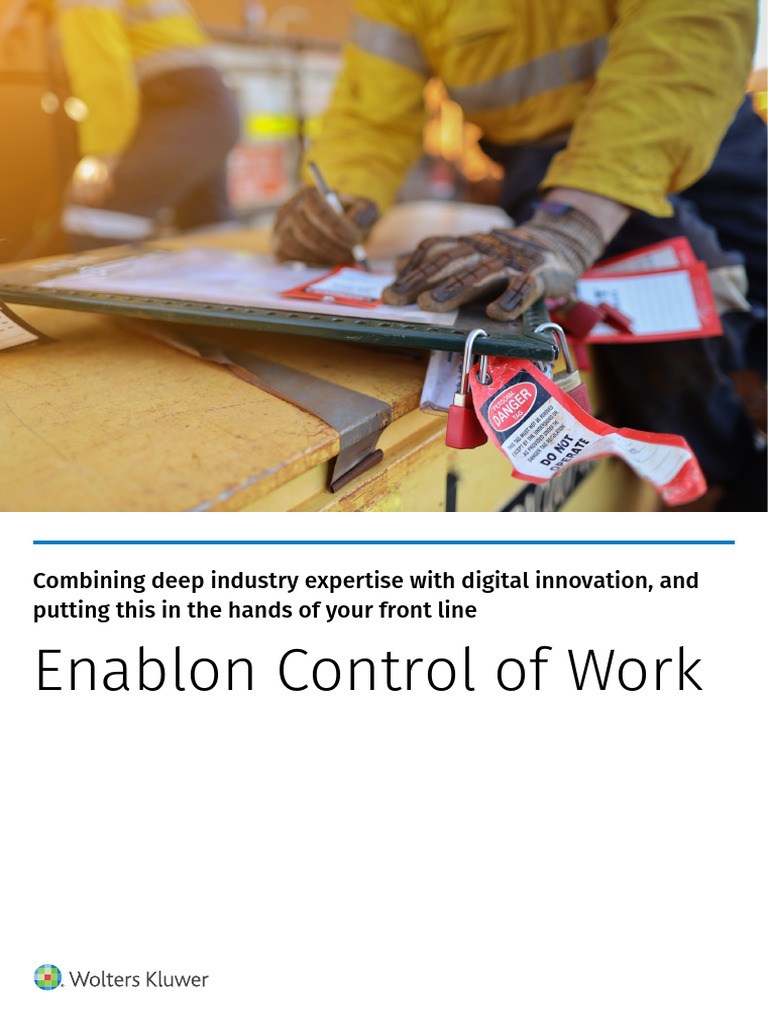 Enablon Control of Work - 2023 | PDF | Risk | Computing