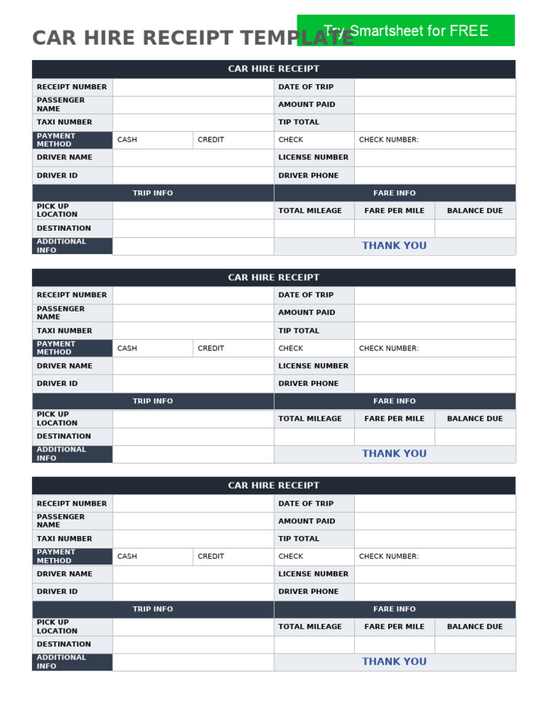 IC Car Hire Receipt 11304 - WORD | PDF | Fare | Public Transport