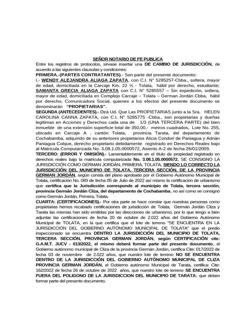 Señora Silvia Zapata Lote de 350 Mts | PDF | Finanzas y administración ...