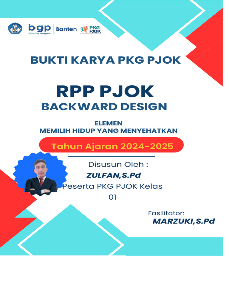Bukti Karya PKG PJOK RPP Backward Design - Zulfan | PDF