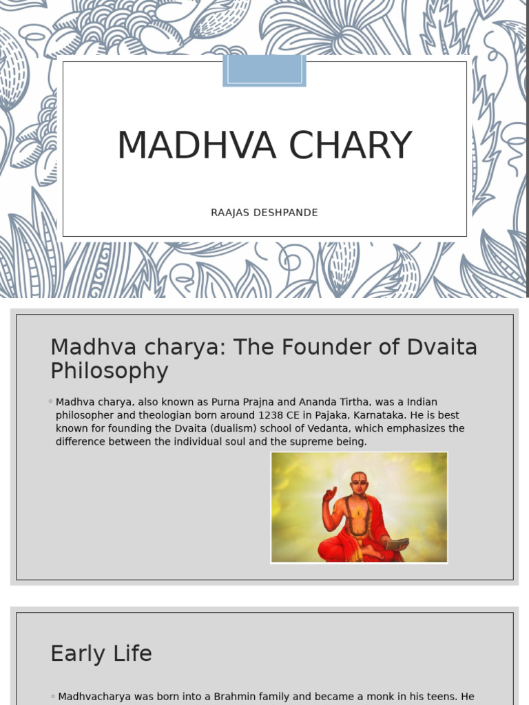 Madhava Charya Project | PDF