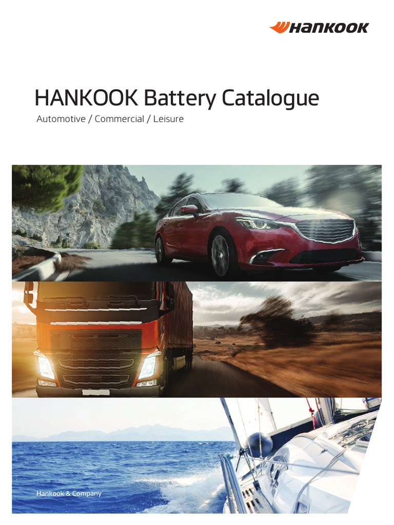 Hankook Battery Product Catalogue | PDF | Sulfuric Acid | Battery ...
