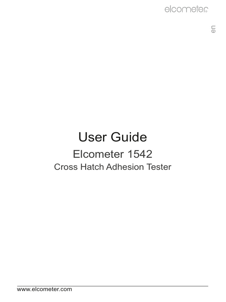 Elcometer 1542 Peigne de Quadrillage | PDF