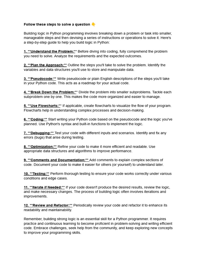 Solve Programming Questions Like This | PDF | Computer Programming ... Solve Programming Questions Like This | PDF | Computer Programming ...