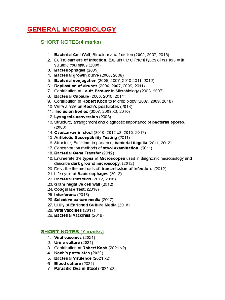 Key Concepts in Microbiology and Immunology | PDF | Bacteria | Infection