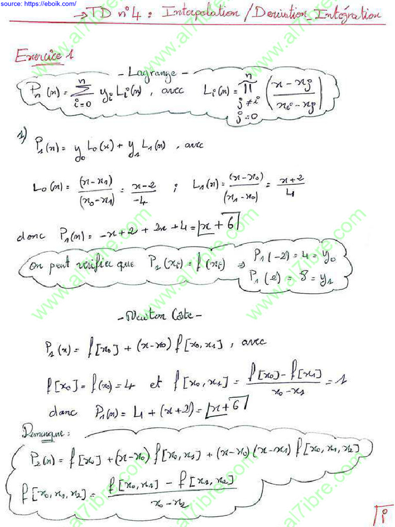 Analyse Numerique TD4 Correction | PDF