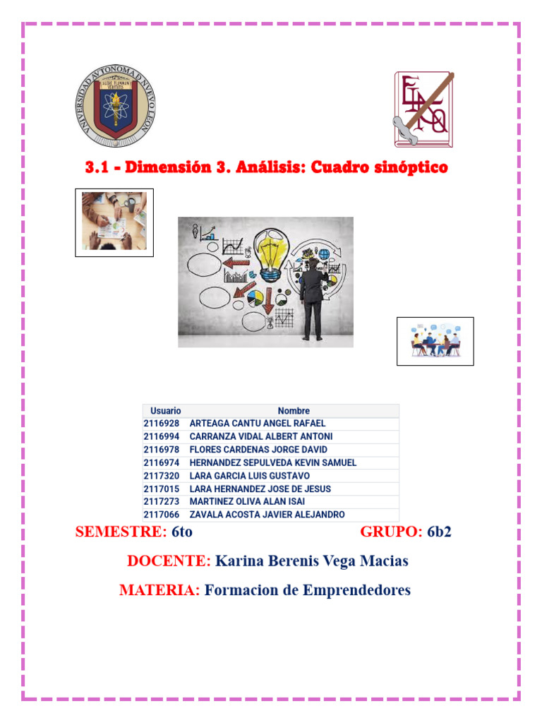LCDF - Dimensión 3 - Análisis - Cuadro | PDF