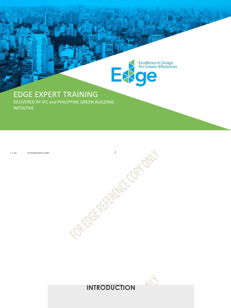 2020 200317-IfC-EDGE X Training Philsetting PART1 | PDF | Green ...