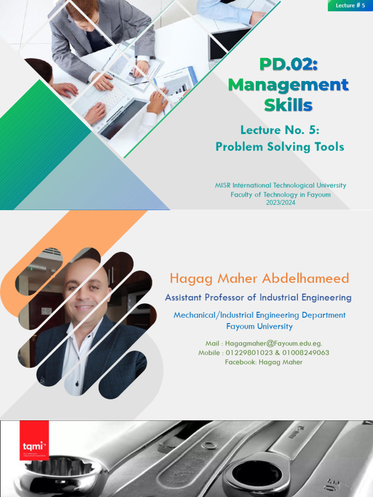 MITU-F - L5 - Industrial Automation - Management Skills - Problem Solving Tools | PDF