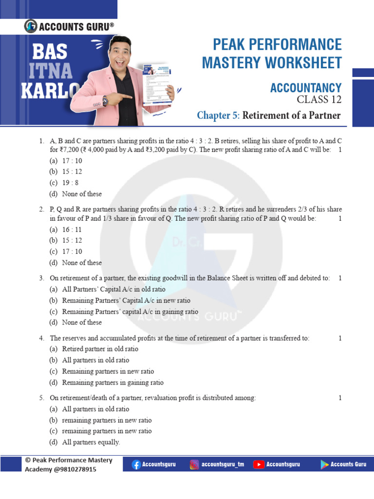 worksheet_5 4th proof | PDF | Book Value | Goodwill (Accounting)