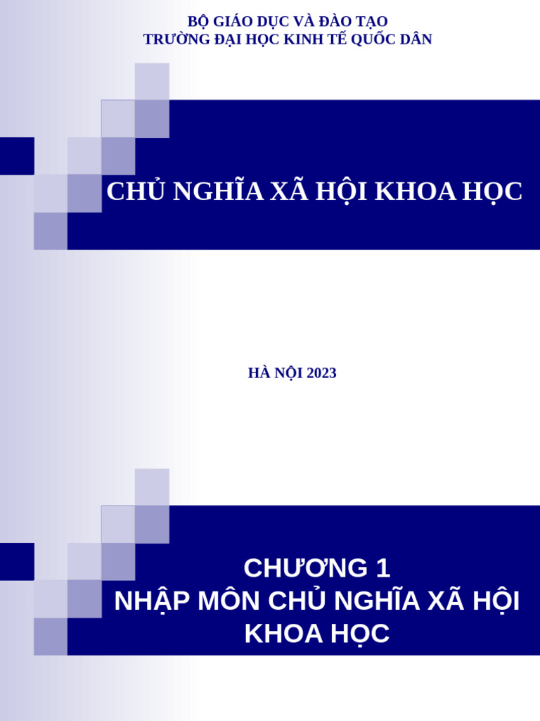 Chương 1 CNXHKH | PDF