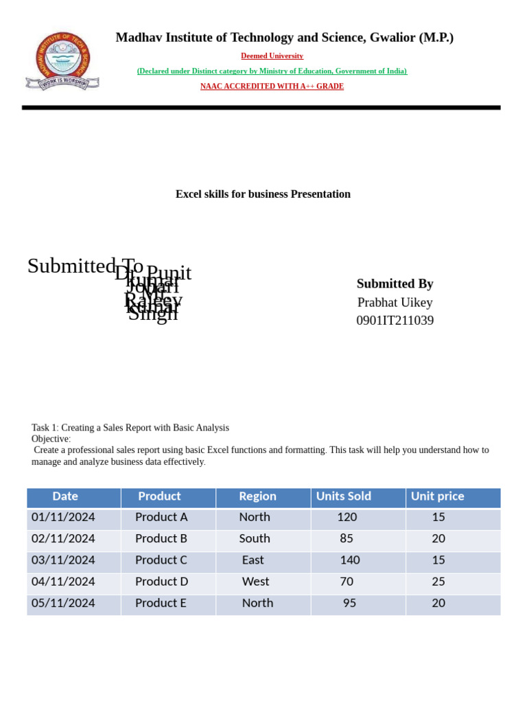 Presentation Internship Prabhat | PDF | Credit Card | Microsoft Excel