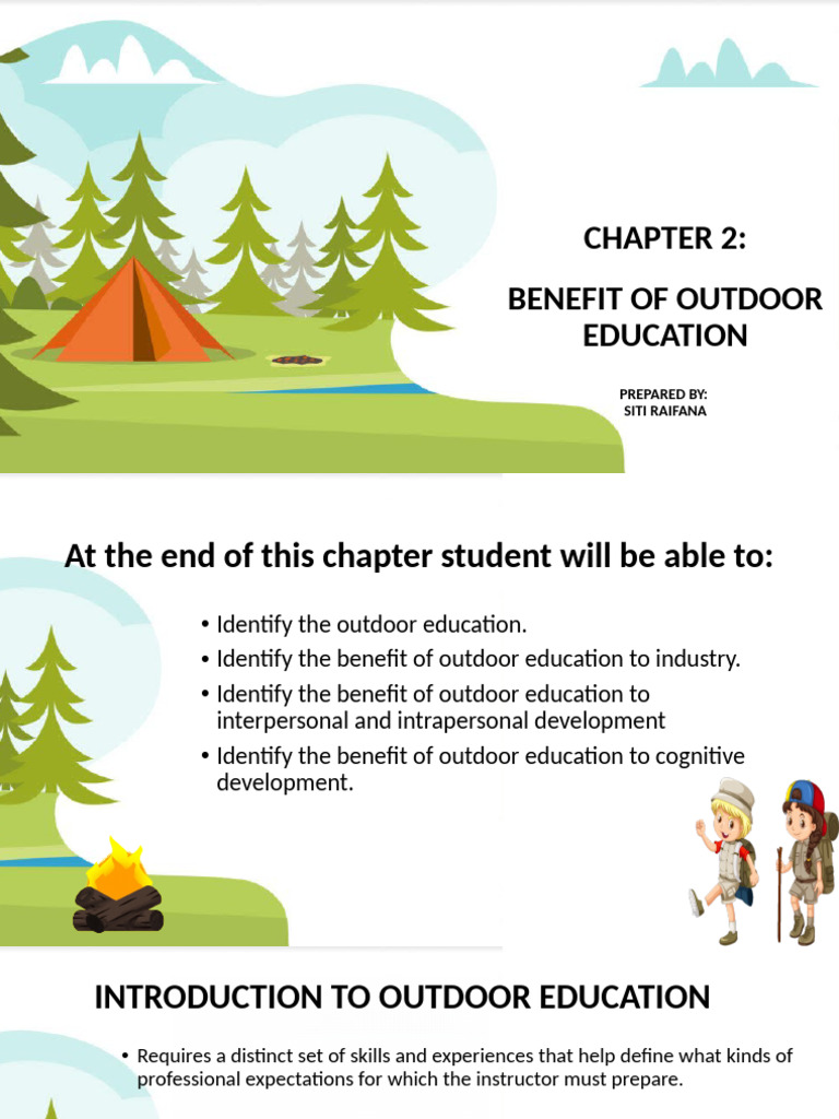 Chapter 2 - Benefit of Outdoor Education | PDF | Attitude (Psychology ...