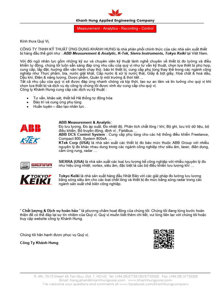 KHC Introduction Letter | PDF