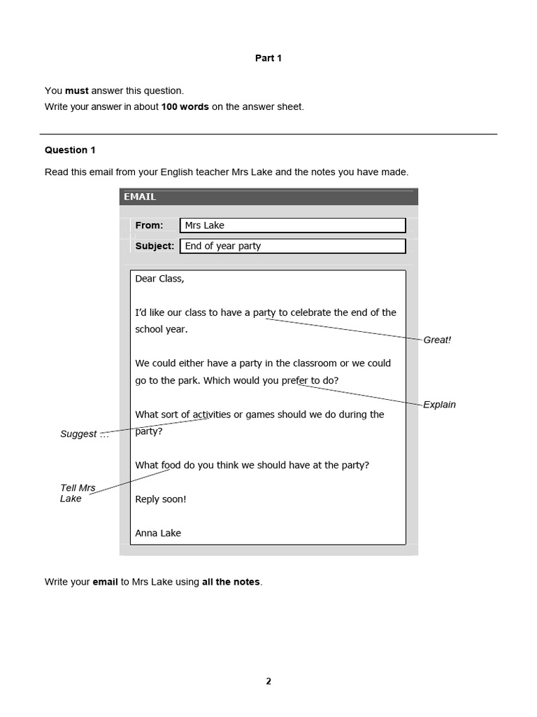 PET Writing Sample Test | PDF | Career & Growth | Language Arts ...