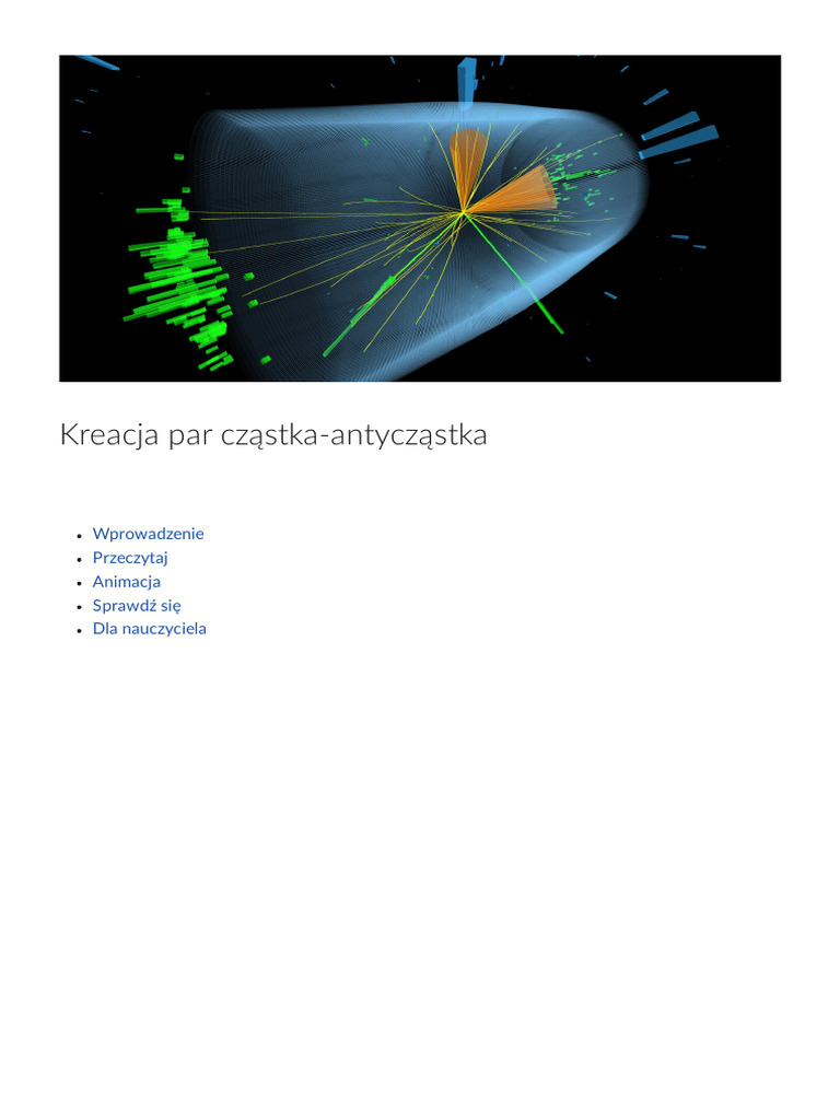 Kreacja Par Czastka-Antyczastka | PDF