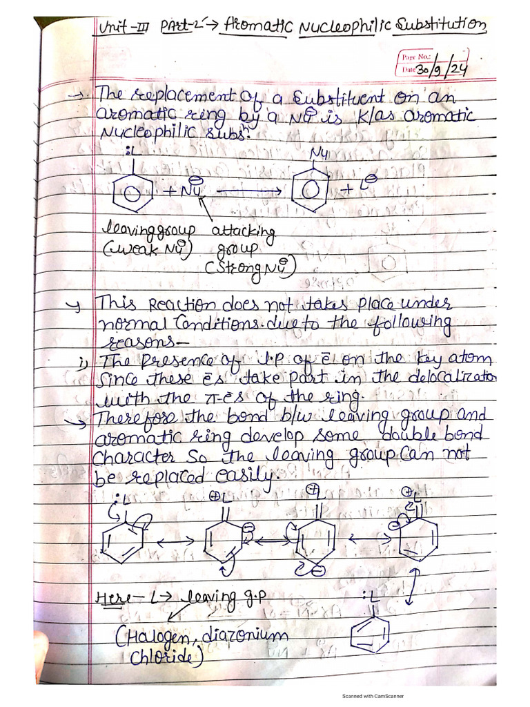 Org. Chem. Unit - 3 Part-2 M.sc. Sem - 1 | PDF