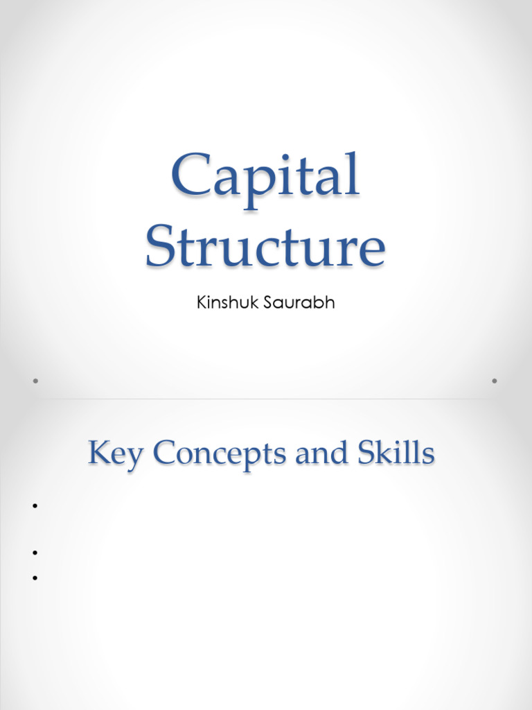 Capital Structure AU | PDF | Capital Structure | Dividend