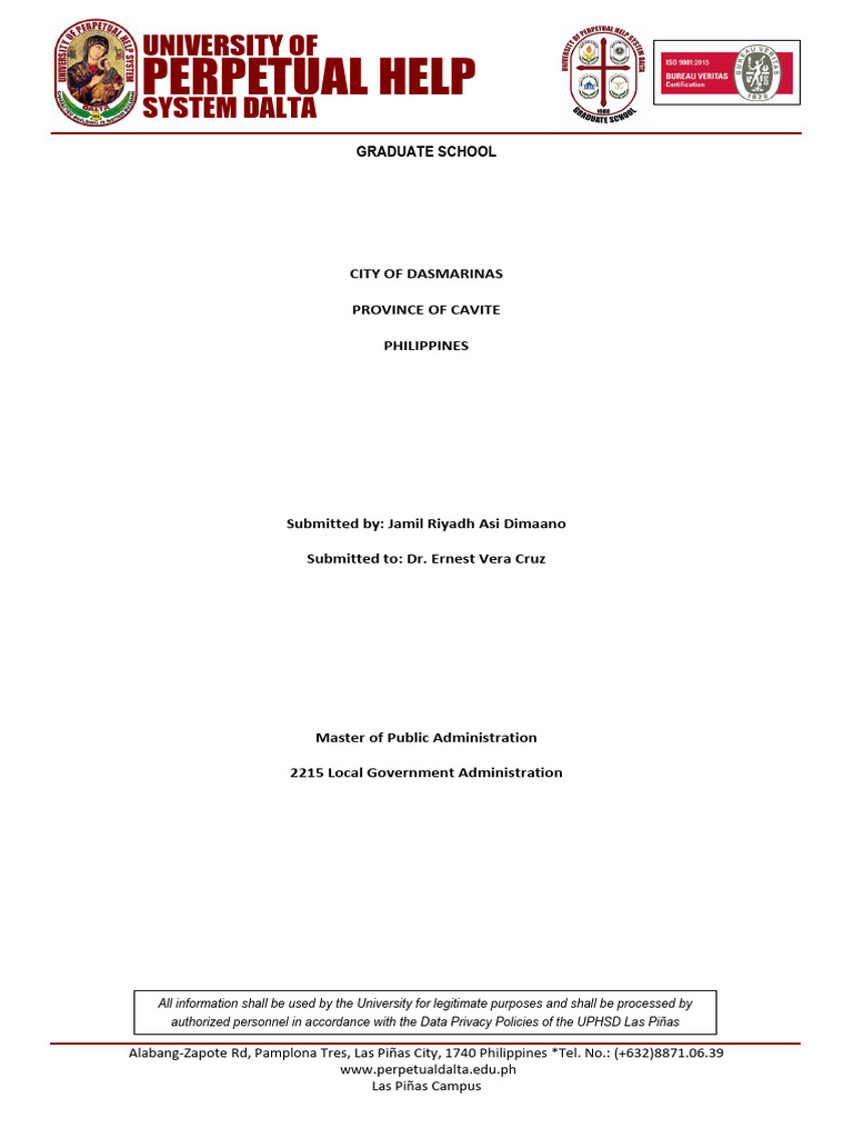 MPA Local Government Profile and Their Accomplishments | PDF