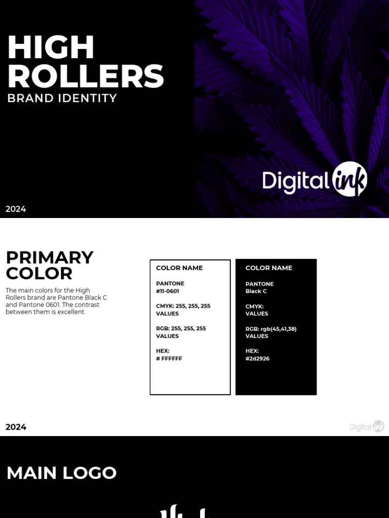 High Rollers 2024 Brand Identity | PDF | Color | Graphic Design