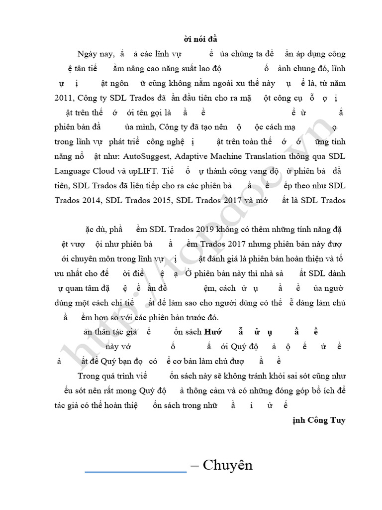 21 Huong Dan Su Dung SDL Trados 2019 | PDF