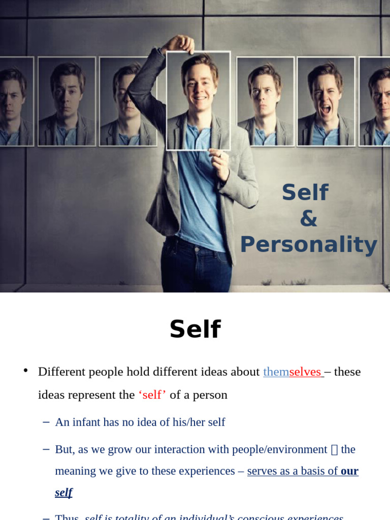 Self & Personality | PDF | Id | Self Esteem
