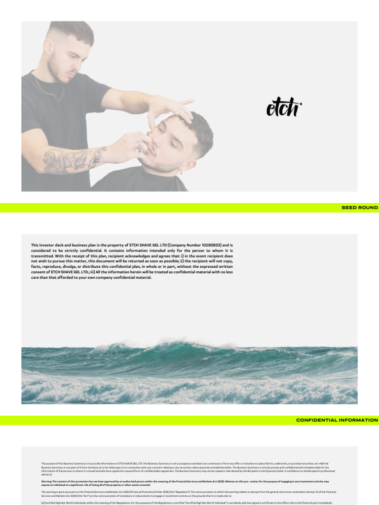 Etch - Pitch Deck 5mb | PDF | Recycling | Investing