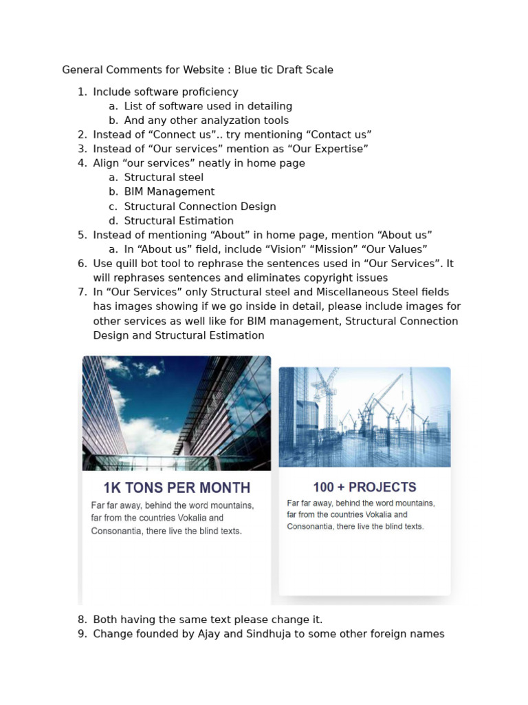 General Comments For Website-Bluetic | PDF