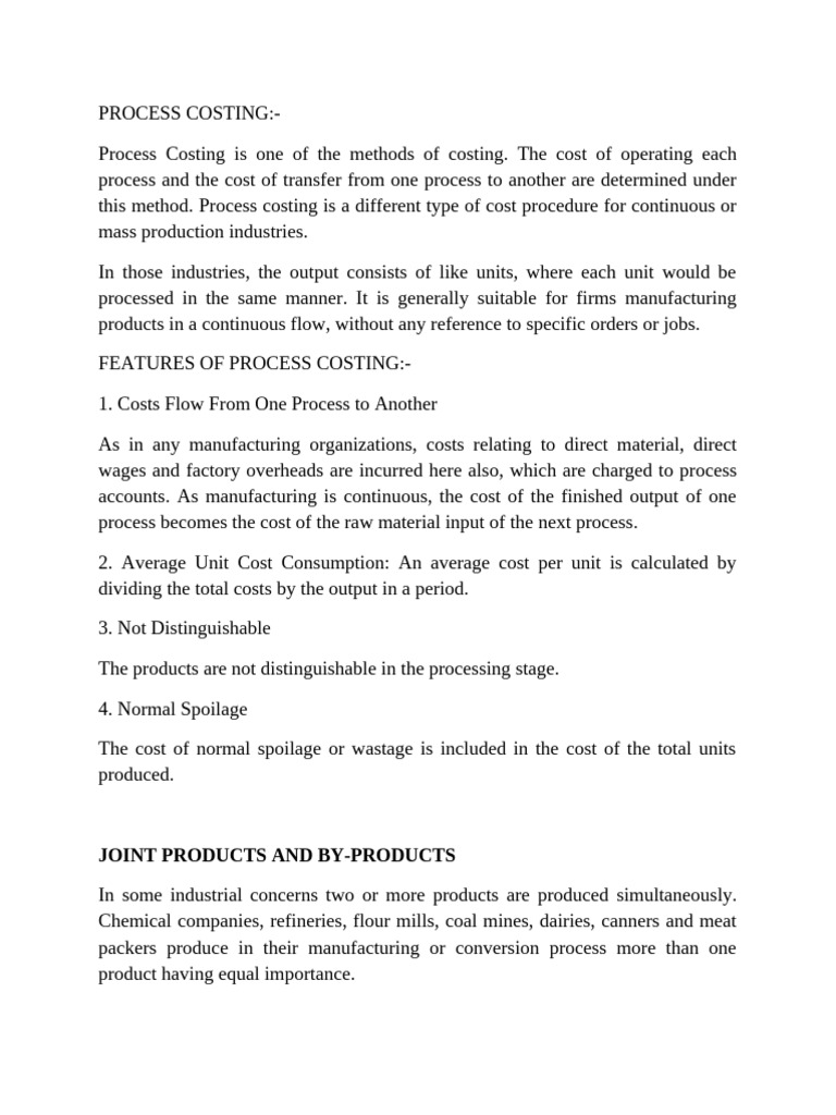 PROCESS Joint by and Operating COSTING | PDF | Petroleum | Transport