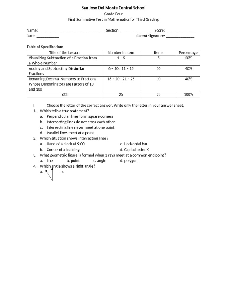 1st Summ 3rd Grading | PDF