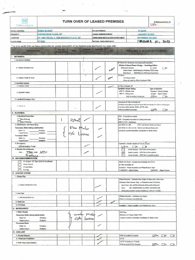 Turnover Form Breadbasket | PDF