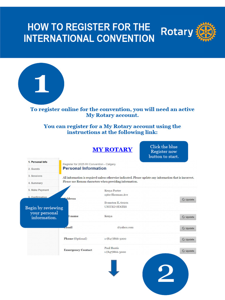 c25 How To Register For Convention | PDF