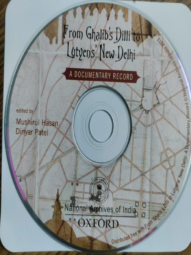 Maps in CD - Book - From Ghalib S Dilli To Lutyens New Delhi | PDF