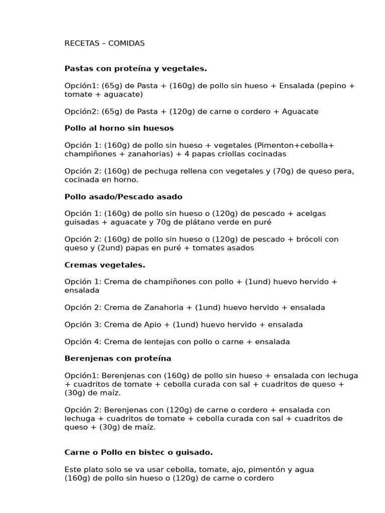 Recetas | PDF