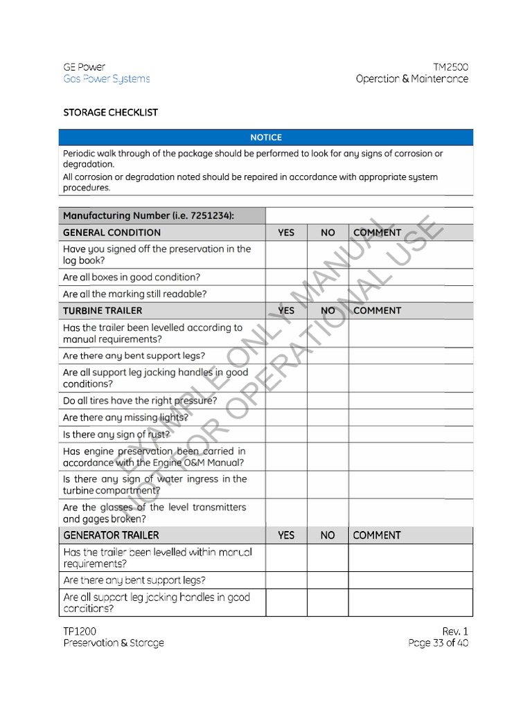 Storage Check List PACKAGE | PDF