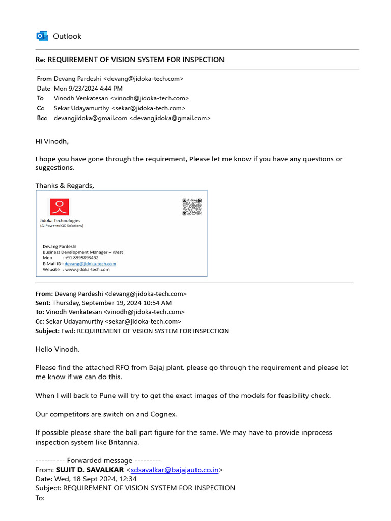 RFQ Bajaj | PDF | Technology & Engineering