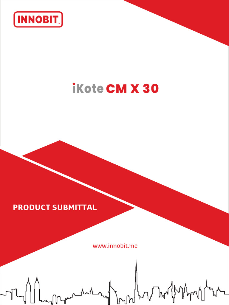 Ikote CM X 30 PRODUCT SUBMITAL (19-May-2022) | PDF | Concrete | Materials