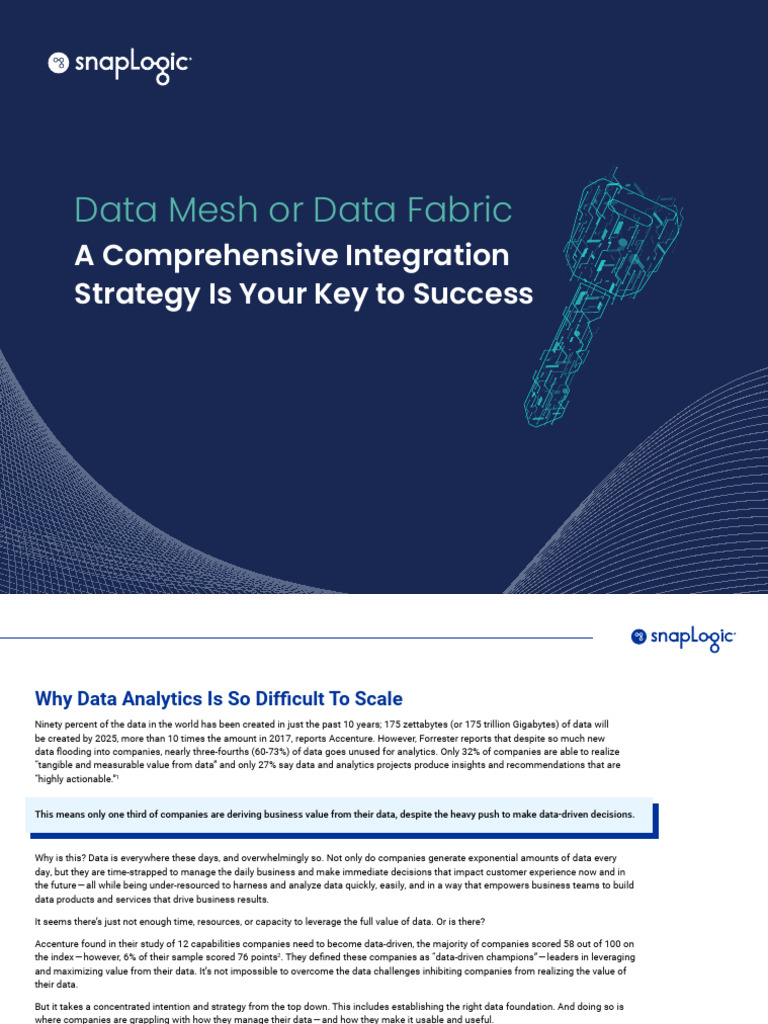 Ebook - SL - Data Mesh or Data Fabric | PDF | Data | Business Process