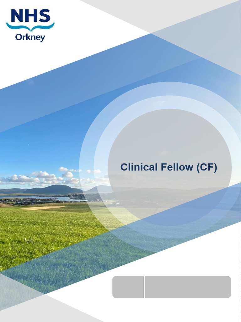 Clinical Fellow Position at NHS Orkney | PDF | General Practitioner ...