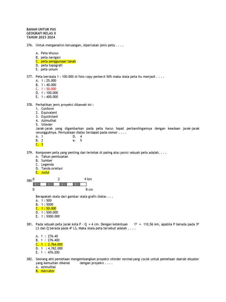 Soal Peta 2 | PDF | Metode & Bahan Ajar