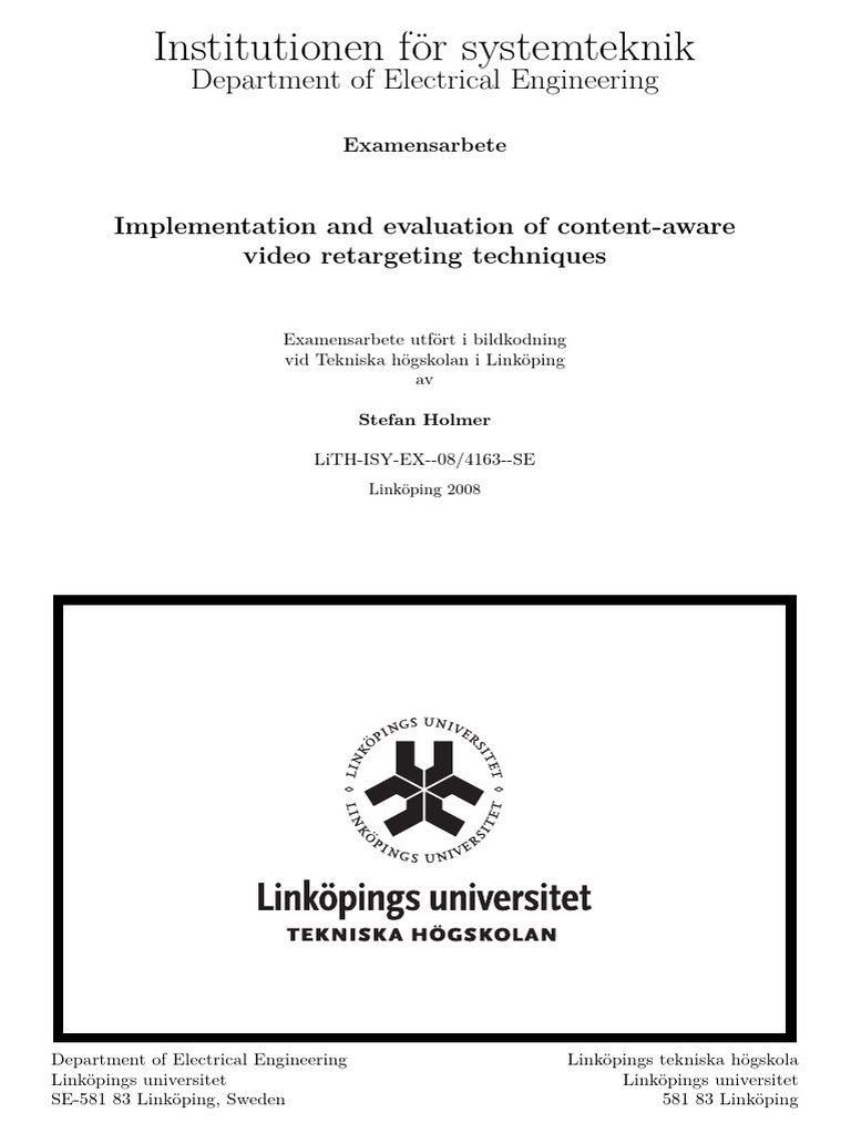 FULLTEXT01 | PDF | Computer Vision | Multidimensional Signal Processing