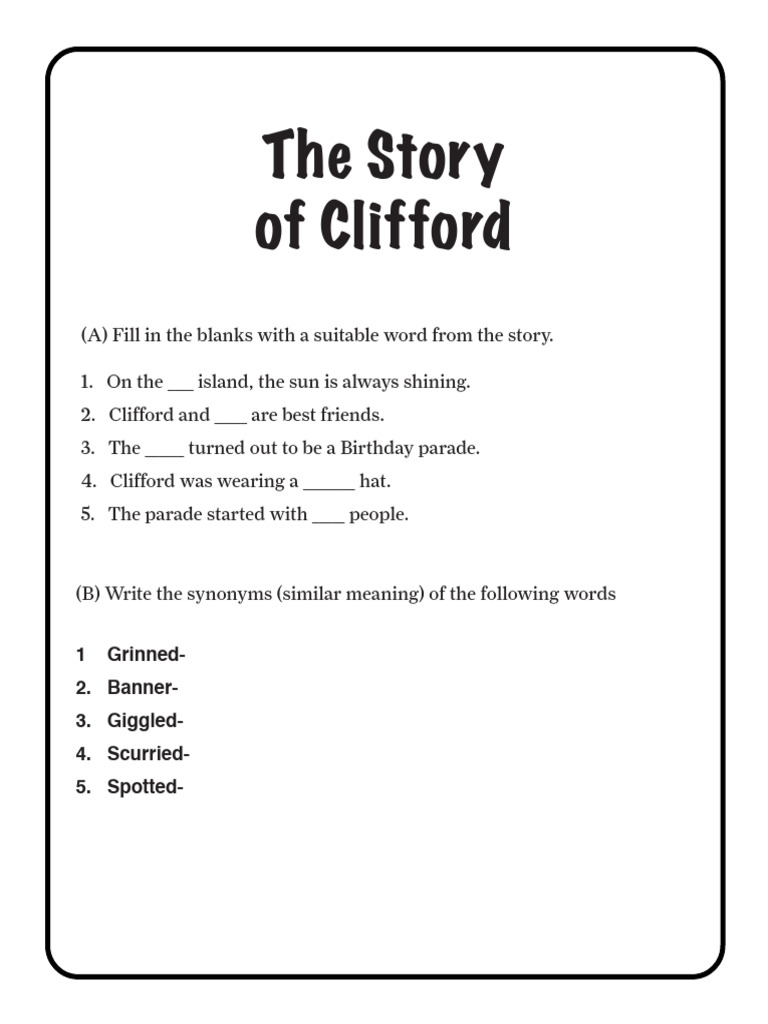 Story of Clifford | PDF | Language Arts & Discipline | Poetry