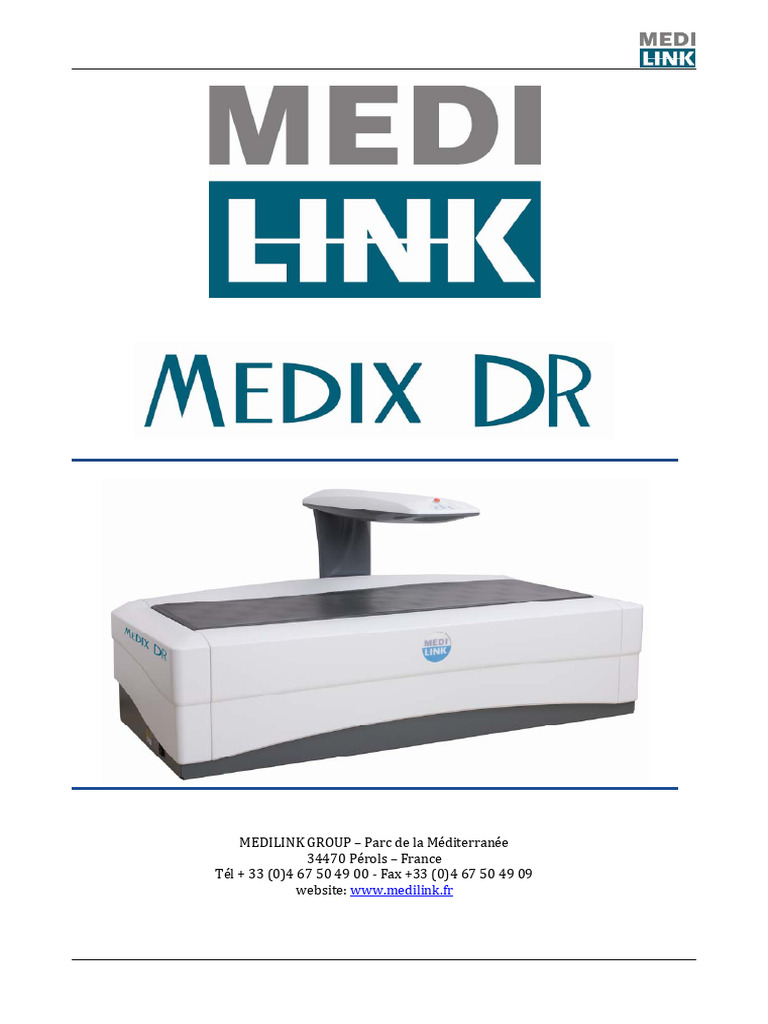 MEDIX DR Anglais 00 | PDF | Image Scanner | X Ray