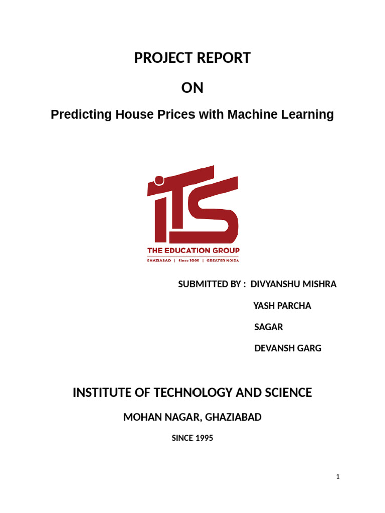 House Price Prediction with ML Techniques | PDF | Machine Learning ...