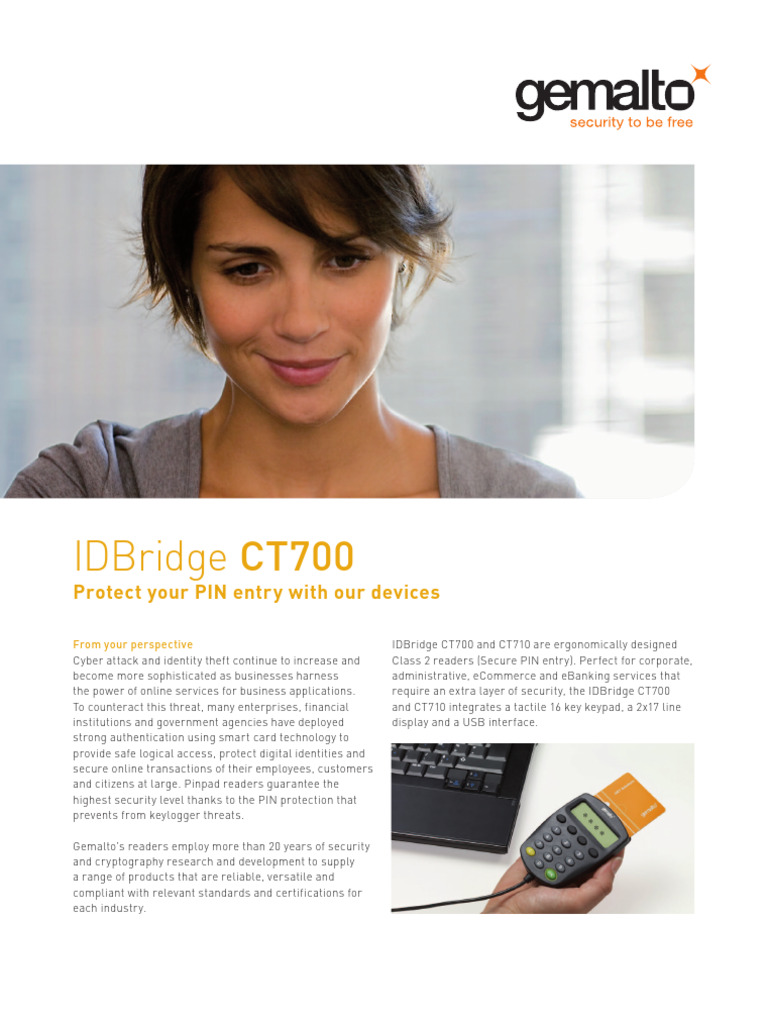 Idbridge Ct700 Ct710 Gemalto Mediabadge | PDF | Personal Identification ...