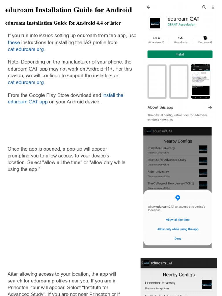 Android Eduroam Instructions - 0 | PDF | Career & Growth | Computers