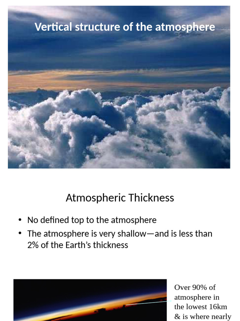 Vertical Structure of the Atmosphere | PDF | Atmosphere Of Earth ...