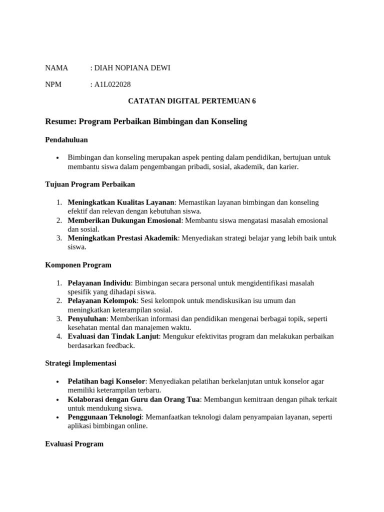 Catatan Digital 6 | PDF | Karier & Perkembangan | Ilmu Sosial
