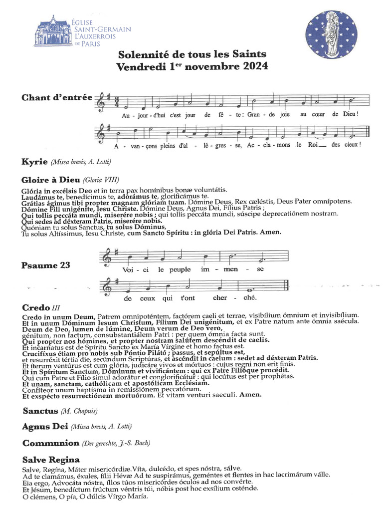 Toussaint 2024 | PDF